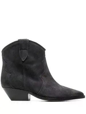 Isabel Marant Étoile Dewina Suede Cowboy Boots - Grey