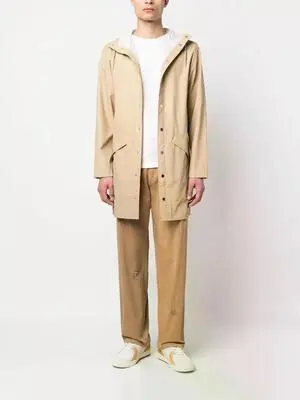 Rains Long-sleeve Raincoat - Neutrals
