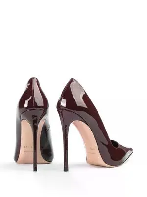 LE SILLA Eva 120mm Patent-leather Pumps - Brown