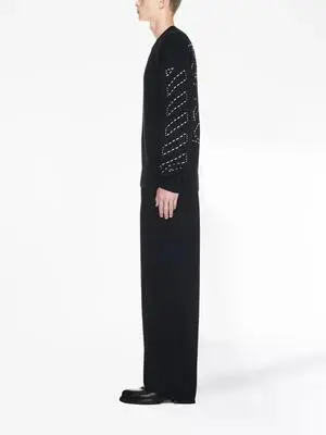 Off-White Arrows-embroidery Crew-neck Jumper