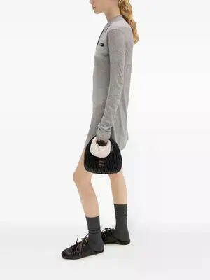 Miu Miu Ribbed-knit Mini Dress