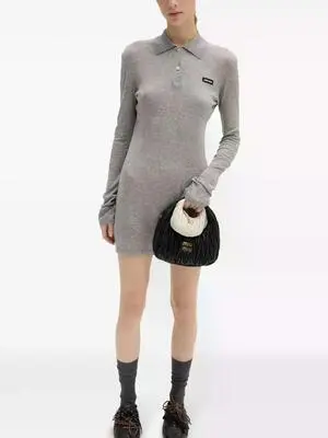 Miu Miu Ribbed-knit Mini Dress