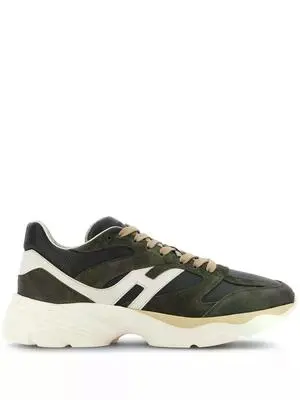 Hogan Panelled Suede Sneakers - Grey