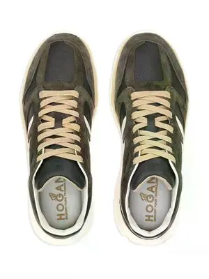 Hogan Panelled Suede Sneakers - Grey