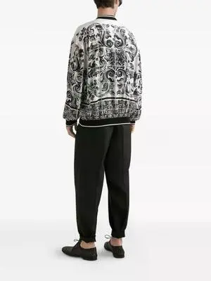 Dolce & Gabbana Majolica Print Silk Jacket