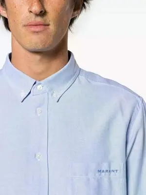 MARANT Jasolo Logo-embroidered Cotton Shirt