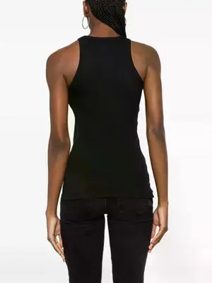 Attico Logo-appliqué Ribbed Tank Top