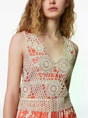 TWINSET Crochet-detail Mini Dress