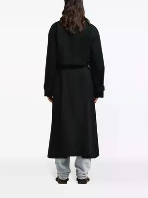 AMI Paris Belted Cotton Gabardine Trench Coat