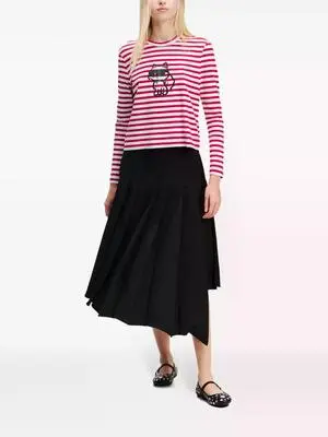 Karl Lagerfeld Ikon Stripe-print T-shirt