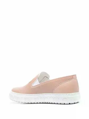 Casadei Embossed Logo Slip-on Sneakers