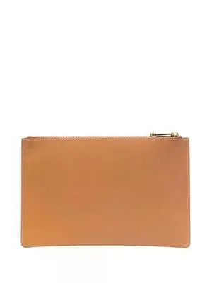 Il Bisonte Embossed-logo Detail Wallet - Neutrals