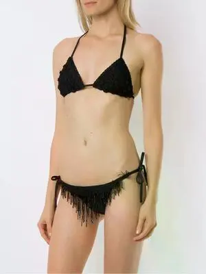 AMIR SLAMA Beaded Embroidery Bikini Set