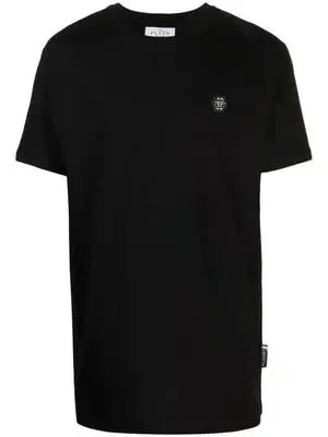 Philipp Plein Skull&bones-print Cotton T-shirt - Black