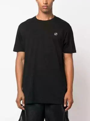 Philipp Plein Skull&bones-print Cotton T-shirt - Black