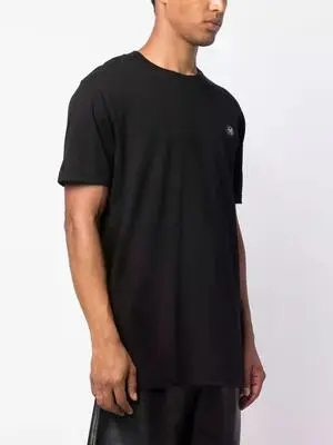 Philipp Plein Skull&bones-print Cotton T-shirt - Black