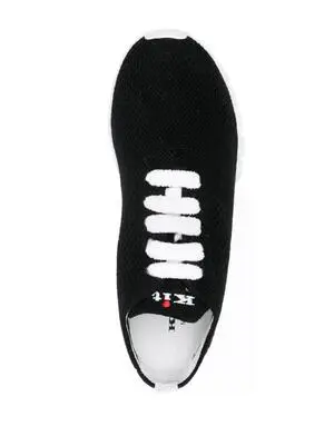 Kiton Fully-perforated Low-top Sneakers - Black