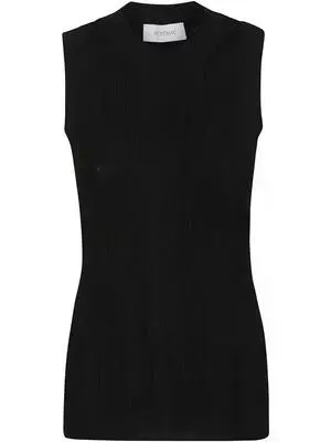 Sportmax Sleeveless Jersey Top - Black