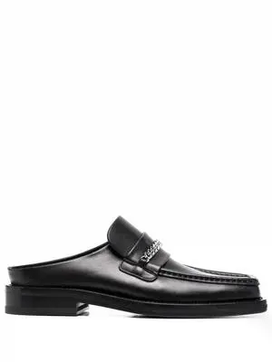 Martine Rose Square-toe Leather Loafers