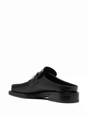 Martine Rose Square-toe Leather Loafers