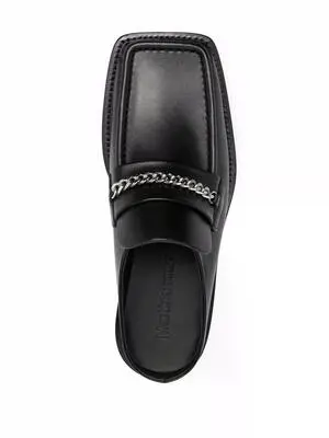 Martine Rose Square-toe Leather Loafers