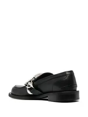 JW Anderson Logo-engraved Leather Loafers