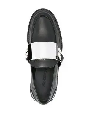 JW Anderson Logo-engraved Leather Loafers