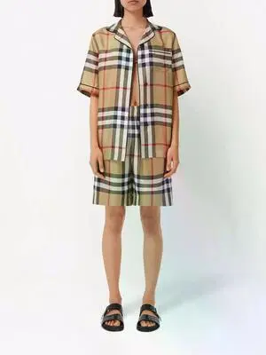 Burberry Check-patterned Shorts