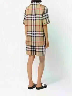 Burberry Check-patterned Shorts