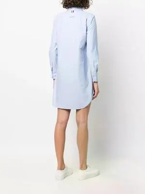Thom Browne Rwb Stripe Shirt Dress