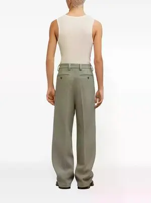 AMI Paris Wide-leg Knitted Trousers