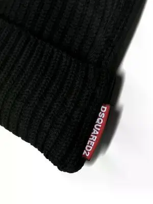 Dsquared2 Wool Scarf And Beanie Set