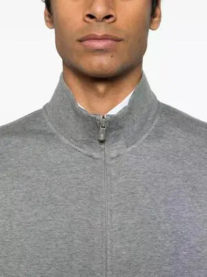 Brunello Cucinelli Mélange-effect Zip Sweatshirt