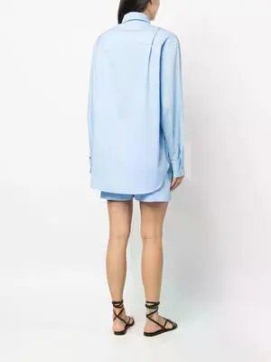 Andamane Drawstring Waist Poplin Shorts