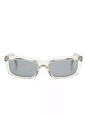Saint Laurent Sl658 Rectangle-frame Sunglasses - Grey