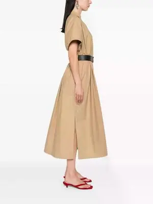 JIL SANDER Belted Midi Dress