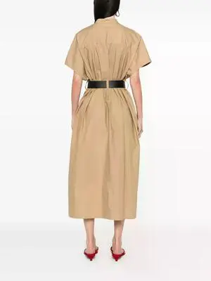 JIL SANDER Belted Midi Dress