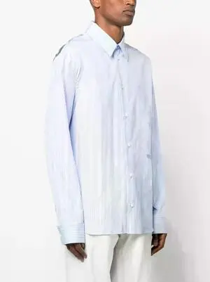 Versace Seashell Baroque Striped Shirt