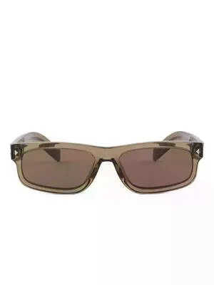 Prada Rectangular Frame Sunglasses - Brown