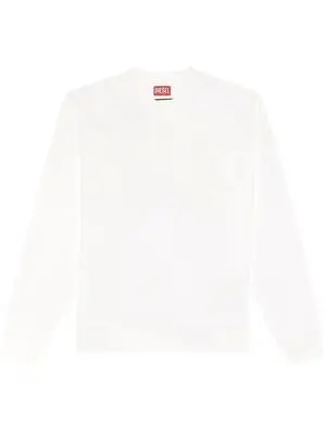 DIESEL® Cotton Jersey Fleece Sweatshirt