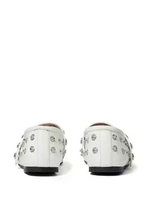 Stella McCartney Stud-embellished Ballerinas - White
