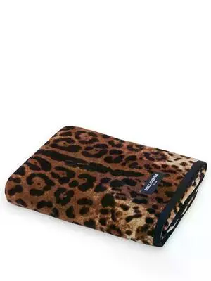 Dolce & Gabbana Terry Cotton Hand Towel - Black