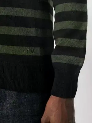 A.p.c. Striped Wool Jumper