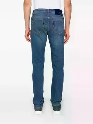 Jacob Cohen Logo-patch Jeans - Blue