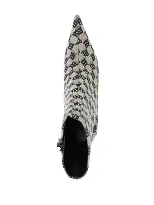 MISBHV Sasha Heeled Ankle Boots - Neutrals