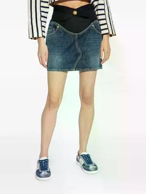 Balmain Denim Mini Skirt