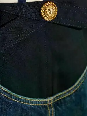 Balmain Denim Mini Skirt