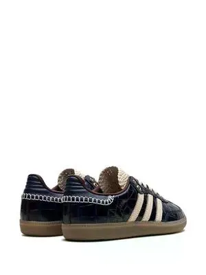 Adidas X Wales Bonner Samba Og Navy Croc Effect Sneakers