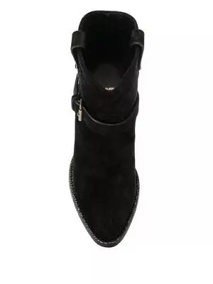Saint Laurent West Buckled Boots