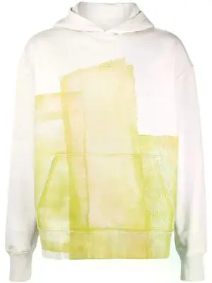 A-COLD-WALL* Graphic-print Cotton Hoodie - Neutrals